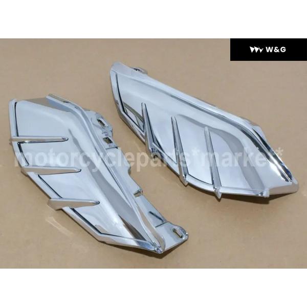 オートバイクロームミッドフレームエアデフレクター ハーレーツーリング エレクトラ ストリートグライド ロードキング CVO リミテッド FL FLTR FLHX FLHTKSE カスタム パーツ アクセサリーHign-concerned C...