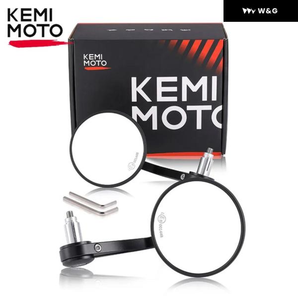 バイクミラー ラウンドバーエンドミラー カフェレーサー ヤマハ MT09 MT07 ベスパ Z900RS BMW R1200GS F800GS スズキ GXSR カスタム パーツ アクセサリーHign-concerned Chemical:...