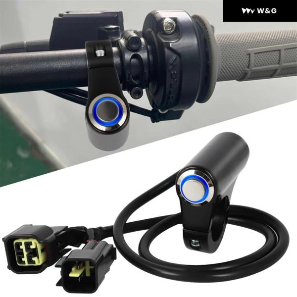 ブルー LED ライト ヘッドライト スイッチ TALARIA STING R MX4 プラグアンドプレイ 電動オフロード オートバイ バイク ヘッドライト ランプ プラグ バッテリー節約 カスタム パーツ アクセサリーHign-conce...