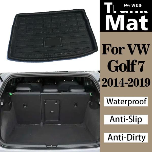トランク マット VW フォルクスワーゲン ゴルフ 7 2014 2015 2016-2019 リア トランク マット 防水 ブーツ カーペット パッド 滑り止め 汚れ防止 カスタム パーツ アクセサリーTypes of Car Floor...