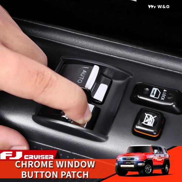 06-21年式 トヨタ FJクルーザー アクセサリー内装 カスタム クローム フロントガラス コントロール ボタン 装飾 カバー パッチ カスタム パーツ アクセサリーItem Weight:0.2kgBrand Name:kuosengO...
