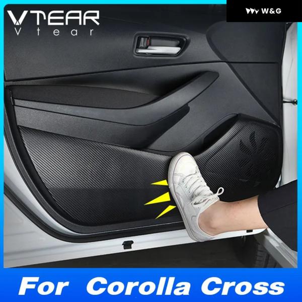 車ドアアンチキックカバー アンチスクラッチガード 汚れ防止マット 内装アクセサリーパーツ トヨタ カローラクロス 2022 2023 2024 カスタム パーツ アクセサリーHign-concerned Chemical:NonePacka...