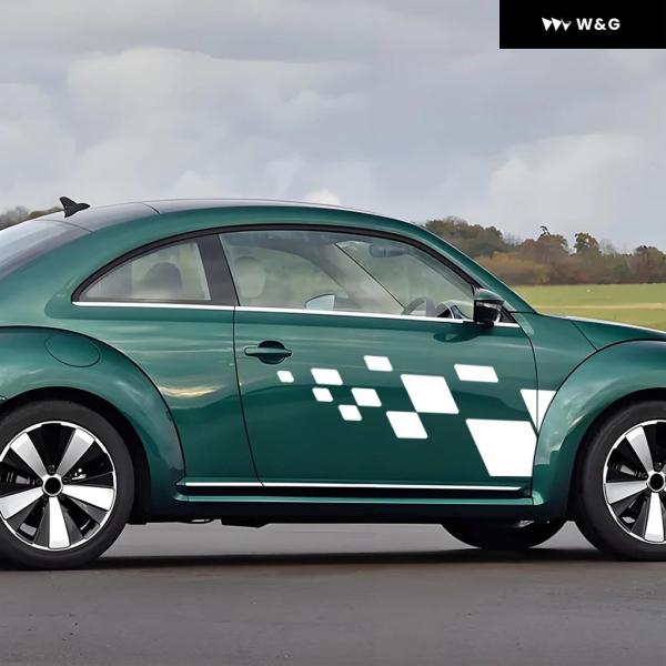 VWビートル 車用 ステッカー ドア用 デカール キット ラッピングビニールフィルム 防水 オートビニールラップフィルム PVC デカール カーアクセサリー カスタム パーツ アクセサリーHign-concerned Chemical:No...