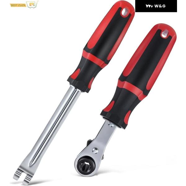 2ピース自動スラックアジャスターリリースツールセット MERITOR エアブレーキ調整ラチェットレンチ トラック トレーラーリペア調整 カスタム パーツ アクセサリーHign-concerned Chemical:NoneGLUE:Othe...