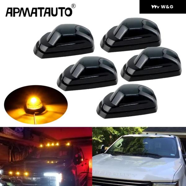 スモークレンズ アンバー LED キャブルーフマーカー クリアランスライト 5個 2017-2022 フォード F250 F350 F450 F550 SD カスタム パーツ アクセサリーHign-concerned Chemical:No...