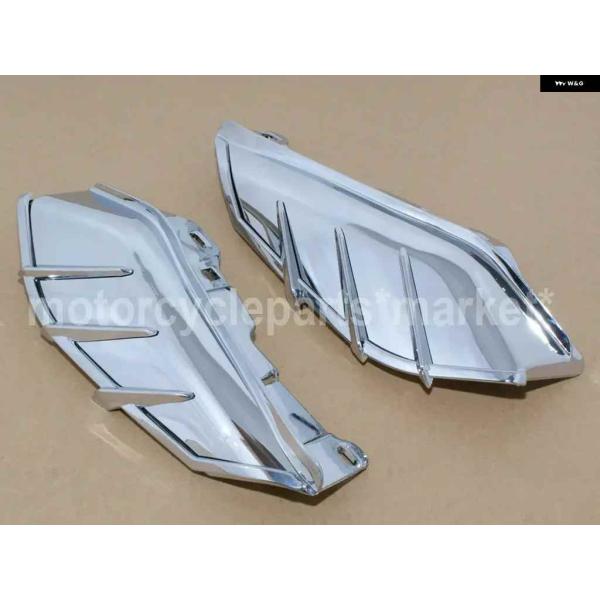 オートバイ バイク クロームミッド フレーム エアデフレクター ハーレー ツーリング エレクトラ ストリートグライド ロードキング CVO リミテッド FL FLTR FLHX FLHTKSE カスタム パーツ アクセサリーHign-con...