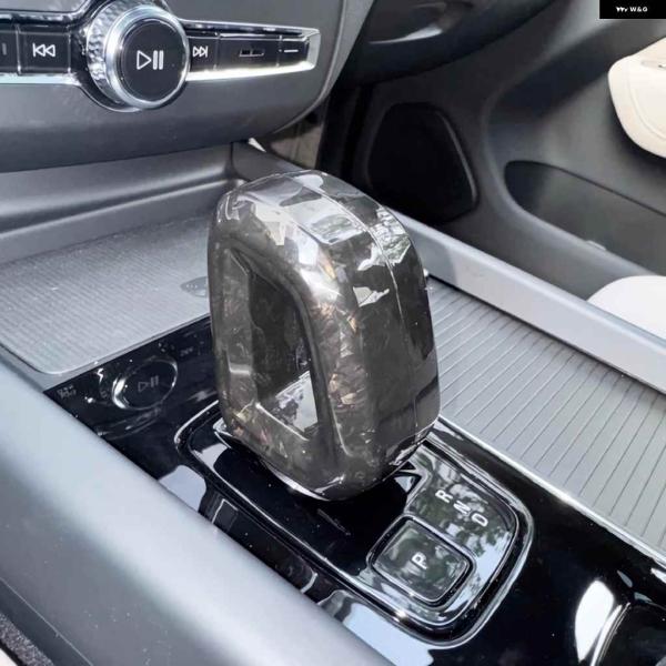 ギア シフト ノブカバー ボルボ XC60 XC90 S90 V90 S60 V60 XC40 C40 ギアハンドル 装飾 プロテクター アクセサリーパーツ ABS 1個 カスタム パーツ アクセサリーHign-concerned Chem...