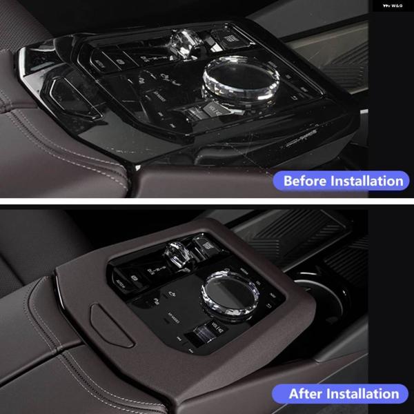 BMW 5シリーズ G60 2024 2025 カーセンター コンソール ギア シフト パネル 装飾 カバー オートセンター インテリア アクセサリー カスタム パーツ アクセサリーHign-concerned Chemical:NoneO...