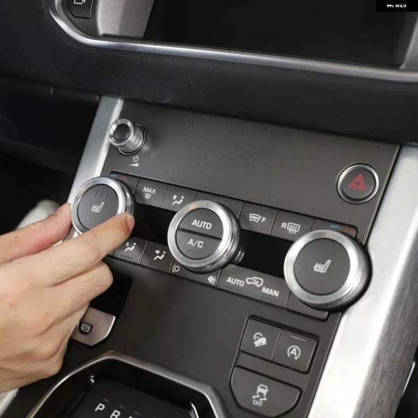 ランドローバー イヴォーク 2012-2018 合金 シルバー/レッド 車用 エアコン ボリュームノブリング トリム 車内アクセサリー カスタム パーツ アクセサリーHign-concerned Chemical:NoneItem Weig...