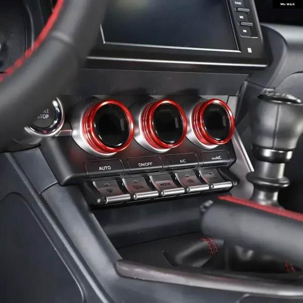 22 トヨタ 86 スバル BRZ エアコン ノブリング/ エアコン スイッチノブ 装飾 合金 アクセサリー カスタム パーツ アクセサリーHign-concerned Chemical:NoneItem Weight:34gItem He...