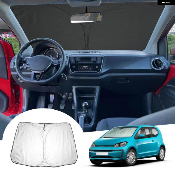 車用 フロントガラス サンシェード VW UP/SEAT MII/SKODA CITIGO 2013-2021 フロントウィンドウバイザーカバー シルバー VW UP 2023 アクセサリー カスタム パーツ アクセサリーProduct a...