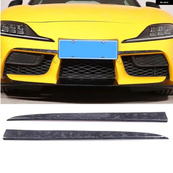 カーボン フロント バンパー フォグランプ アイブロウ トリム トヨタ GR スープラ A90 A91 2020-2025 スタイリング 装飾 アクセサリー カスタム パーツ アクセサリーHIGN-CONCERNED CHEMICAL:NO...