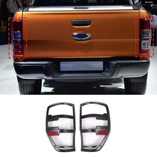 WILDTRAK テールライト カバー ブラックマット 外装 リアランプ フード ABS フォード レンジャー 2012-2020 T6 T7 T8 自動車 外装 アクセサリー カスタム パーツ アクセサリーHIGN-CONCERNED C...