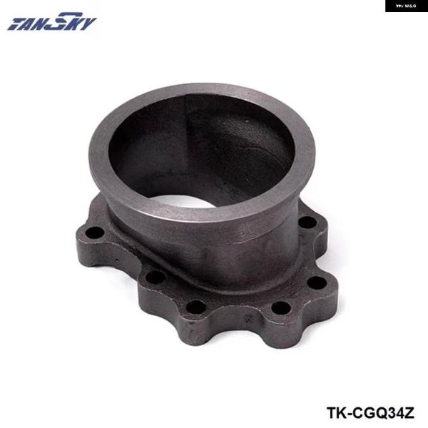 ターボチャージ アウトレット ダウン パイプ 8ポイント 3インチ Vバンド鋳アイアンフランジ アダプター T25 T28 GT25 GT28 TK-CGQ34Z カスタム パーツ アクセサリーSPECIAL FEATURES:UNIVER...