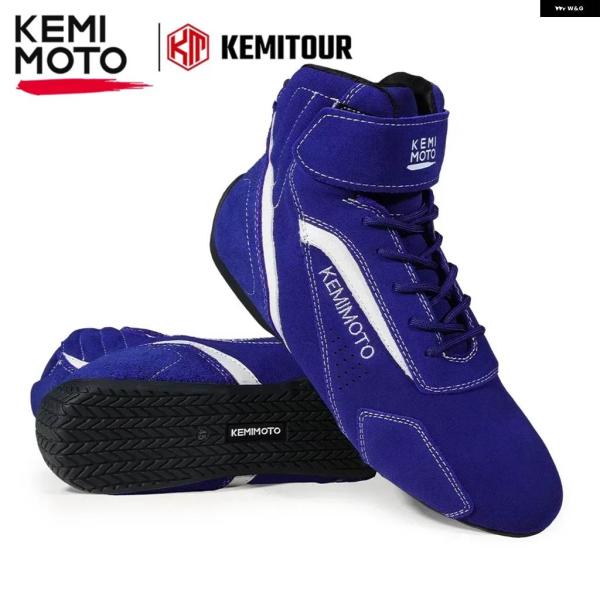 オートバイ レーシングシューズ カート ブーツ メンズ モトクロス ライディングアンクル ブーツ 軽量 日常 エクササイズ ふわふわ表面 カスタム パーツ アクセサリーWITH OR INSTALL PROFESSIONAL ACCESSO...