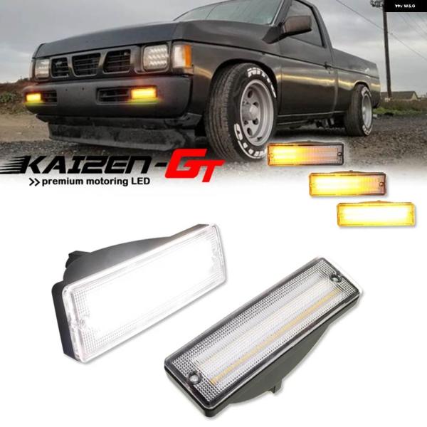 スイッチバックLEDフロントダイナミックウィンカーライトDRL 1988-1997 日産 D21ハードボディピックアップ 1988-1995 日産 パスファインダー カスタム パーツ アクセサリーHigh-concerned chemica...