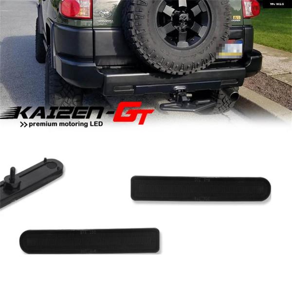 スモーク/レッドレンズ カーリア バンパー リフレクター テール ブレーキライト カバー ハウジング トヨタ FJクルーザー 2007-2014 電球 /ソケットなし カスタム パーツ アクセサリーHigh-concerned chemic...