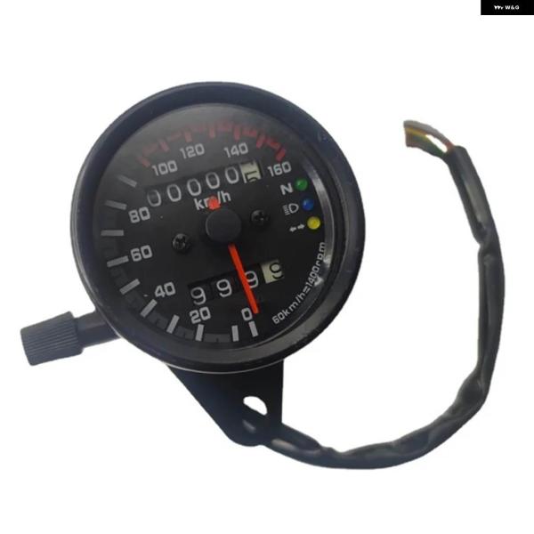 ブラック スモールゲージ バイク モンキー ダッシュボード インジケーター 付き LED 2色ムードライト レトロ オドメーター モンキーゲージ カスタム パーツ アクセサリーHigh-concerned chemical:NoneOrig...