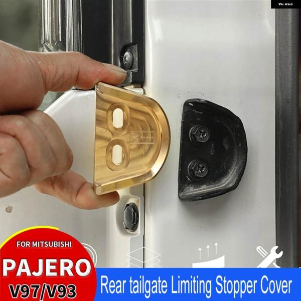 三菱 パジェロ V97V93V87V73 リアテールゲートリミッティングストッパーカバー カー スタイリング カードアロックバックルアクセサリー カスタム パーツ アクセサリーMaterial:Solid core copperOrigin...