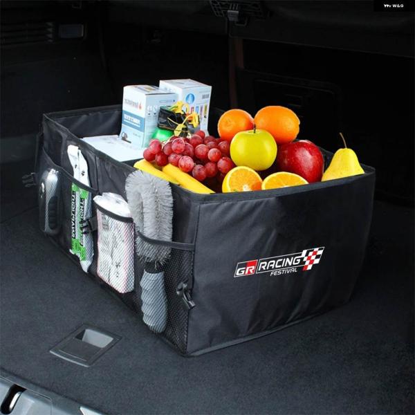 車 トランク 収納 バッグ 自動車アクセサリー トヨタ GR YARIS SPORT GAZOO RACING COROLLA SUPRA 86 HILUX C-HR CROSS RAV4 PRIUS PRADO カスタム パーツ アクセサ...