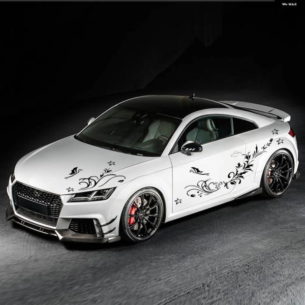 車体サイド ステッカー 彫刻 中空 花 蝶 オートフード デカール 傷防止 車 パーソナライズ 防水 装飾 カスタム パーツ アクセサリーHigh-concerned chemical:NoneCategory:stickersType O...