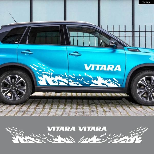 スズキ ビターラ 1990 2017 2020 2022 車ドアサイド ステッカー マッドはねグラフィック ビニールフィルム デカール 自動車チューニングアクセサリー カスタム パーツ アクセサリーItem Width:0Item Leng...