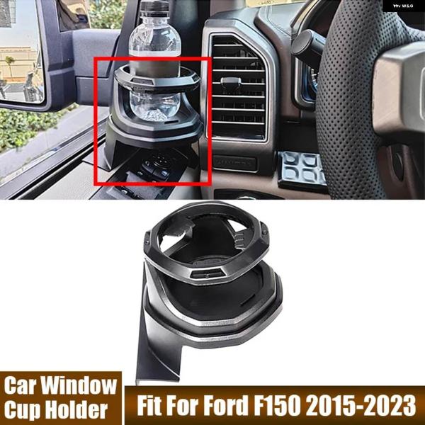 フロント 左カスタムウィンドウカップ ホルダー 車内アクセサリー フォード F150 2015-23 カスタム パーツ アクセサリーHigh-concerned chemical:NoneMaterial Type:ABSItem Weig...