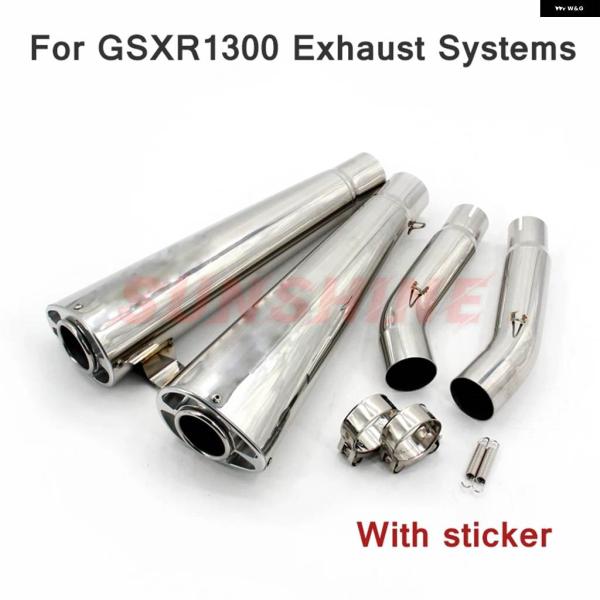 フル システム オートバイ エキゾースト スリップオン モディファイド モトクロス Aセット エスケープ モト ブラック ミッド パイプ ハヤブサ GSXXR 1300 カスタム パーツ アクセサリーSpecial Features:Mot...