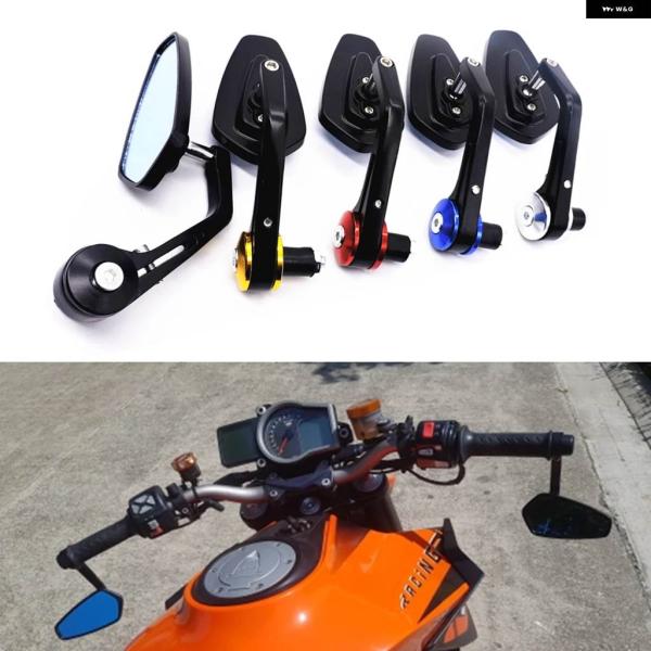 1ペア 7/8インチ 22MM オートバイ ハンドルバー エンドミラー バックミラー アクセサリー リバース反射バックビュー バイク ミラー カスタム パーツ アクセサリーHigh-concerned chemical:NoneItem W...