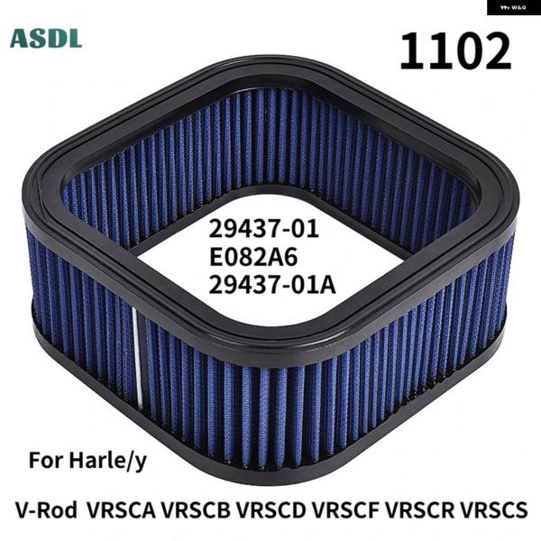 オートバイ エア フィルター HARLE/Y VRSCA VRSCB VRSCD VRSCDX VRSCF VRSCR VRSCSE VRSCX V ロッド 69 CI 76 CI 29437-01 E082A6 29437-01A カスタ...