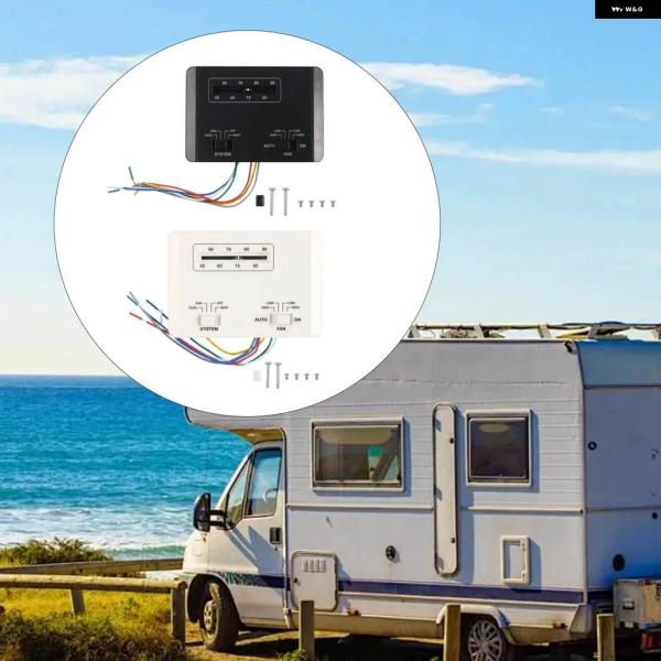 RVサーモスタット RV エアコン サーモスタット 壁付け交換用 6線式 12V シングルステージヒート 7330G3351 カスタム パーツ アクセサリーHigh-concerned chemical:NoneBrand Name:per...