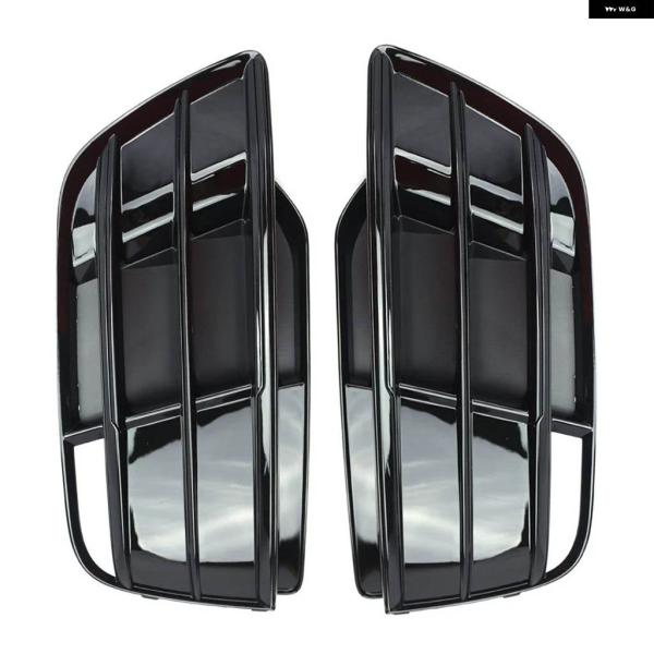 2PCS 車用 左右フロント バンパー フォグランプ グリル カバー アウディ Q5 S-LINE SQ5 プレフェイスリフト 2018 2019 2020 80A807679M 80A807680M カスタム パーツ アクセサリーHigh...