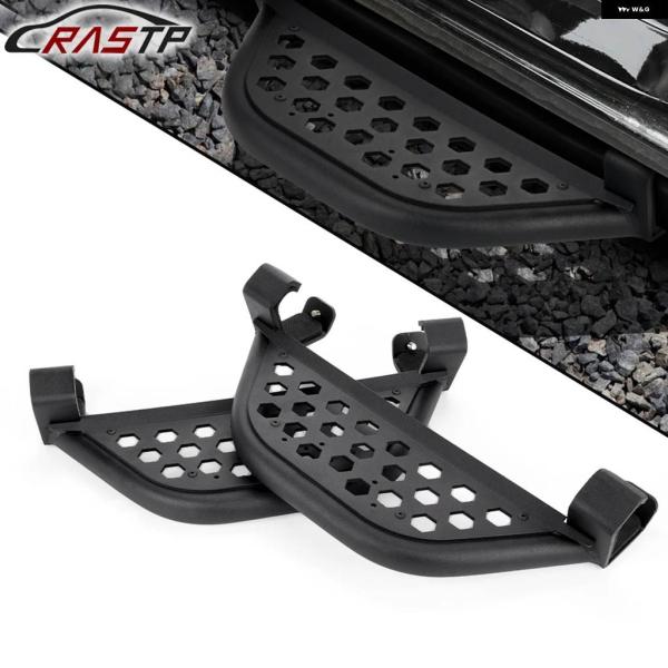 2個 車用サイドステップ 滑り止め オート フロント/リア ドアステップ フォード ブロンコ 21-23 ロックレール付き 2/4ドアモデル TBS012 カスタム パーツ アクセサリーHigh-concerned chemical:Non...