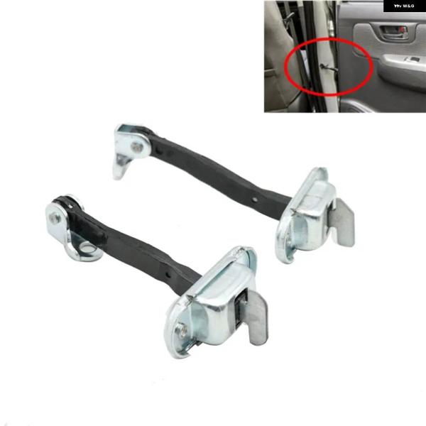 1セット 車用ドアストッパー チェックストラップ リミッターパーツ シルバー - トヨタ ハイラックス 2004-2015 フォーチュナー 2005-2015 カスタム パーツ アクセサリーHigh-concerned chemical:N...