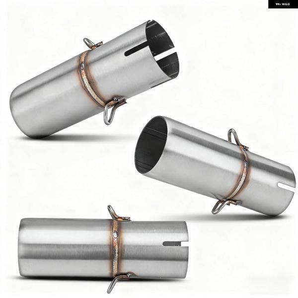 オートバイ カスタムマフラー排気ミドルセクション48MM アダプター 51MM排気セクション カスタム パーツ アクセサリーHigh-concerned chemical:NoneMotobike Make:UniversalSpecial...