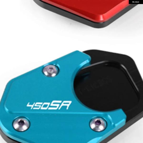 2025 2024 450 SR SS NK CFMOTO 450SR 450SS 450NK 2022 2023 オートバイ サイド スタンド エンラージャー スレッド サイド スタンド キック スタンド フット パッド カスタム パーツ...