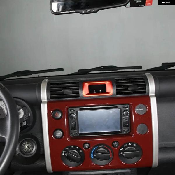 トヨタ FJ クルーザー 2007-21 アルミ カーセンター コントロール ダッシュボード センタークロック フレーム カバー トリム ステッカー カーアクセサリーHigh-concerned chemical:NoneItem Weig...