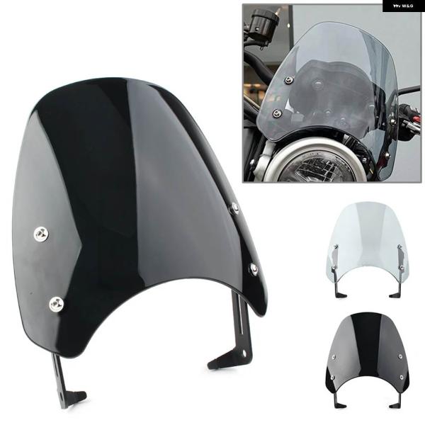 オートバイ ウインドシールド ブラケット ウインドスクリーン スクランブラー 1200 ビッグクライム 2019 - 21 ABS プラスチックProtective parts:OtherHigh-concerned chemical:No...