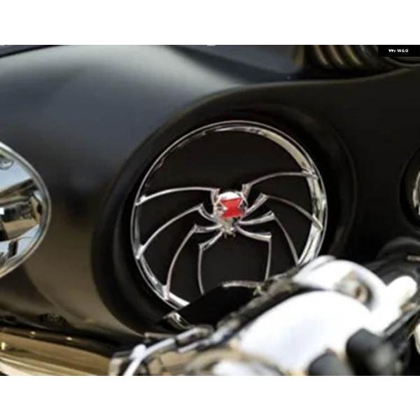 クロームスパイダーウィドウ スピーカー グリル カバー は ハーレー ツーリングエレクトラストリートグライド トライク1996-2013 カスタム パーツ アクセサリーProtective parts:OtherHigh-concerned...