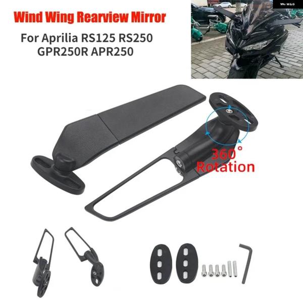 アプリリア RS125RS250 GPR250R APR250 バイク ミラー ウィンドウィング 回転式バックミラー リアビューミラー カスタム パーツ アクセサリーHigh-concerned chemical:NoneModel Nam...