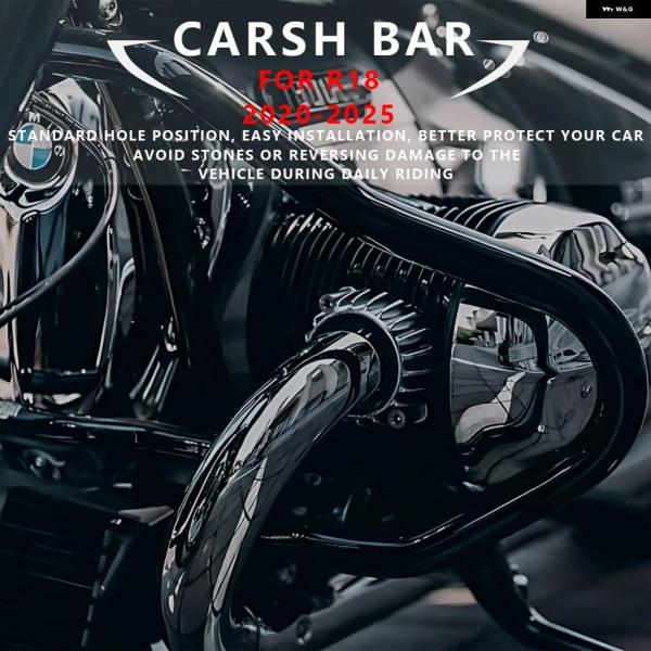 BMW R18 2020-2025 オートバイ エンジン ガード クラッシュ バー フレーム プロテクション バンパー プロテクター エンジン ガード バンパー スタント カスタム パーツ アクセサリーHigh-concerned chem...