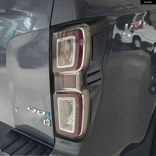 ISUZU D MAX D-MAX DMAX 2021 - 23 ABS ブラック リアライトカバー トリム テールライト ランプ フレーム 外装 カスタム パーツ アクセサリーExternal Testing Certification:...