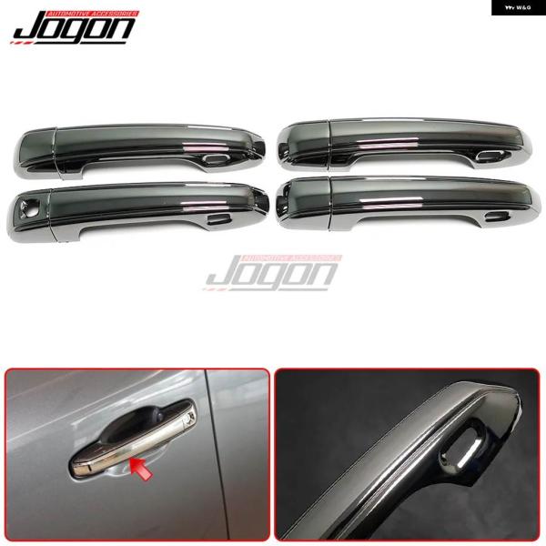 車 外装 レクサス LX570 LX 570 2012-2019 GX460 2010-2019 スペシャルブラックエディション カー ドアハンドル カバー トリム カスタム パーツ アクセサリーHigh-concerned chemica...