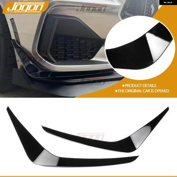 FORD MUSTANG S650 V8 エコブースト GT 2024+ ABS フロント バンパー サイド エアベント スプリッターフィン カナード ストリップ トリム 外装 カスタム パーツ アクセサリーHigh-concerned c...