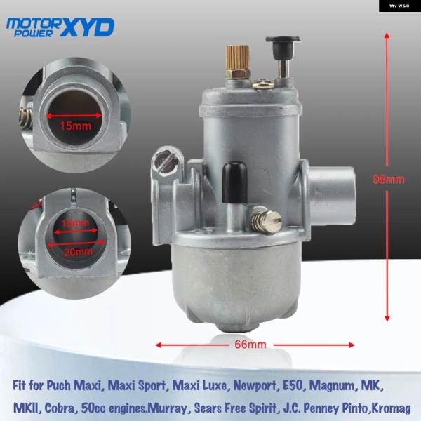 バイク 15MM PUCH PHBG キャブレター レーシング キャブレター PUCH MAXI SPORT LUXE NEWPORT E50 MURRAY カスタム パーツ アクセサリーHigh-concerned chemical:No...