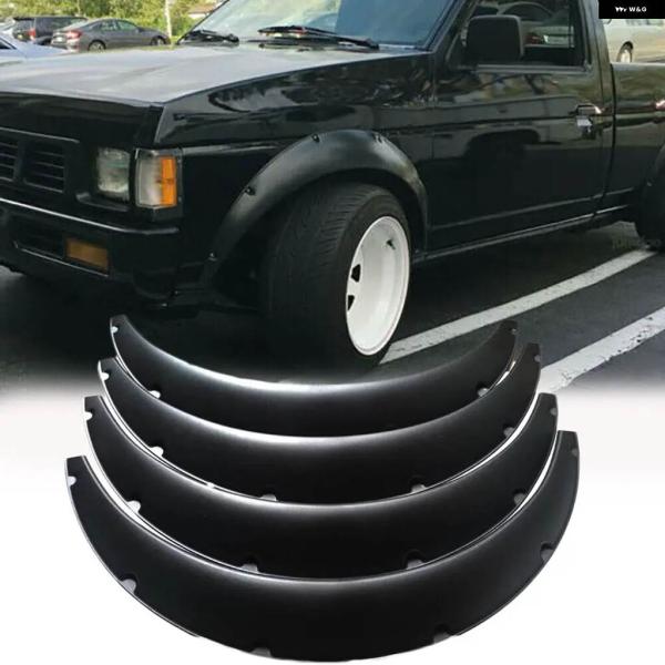 日産 ハードボディ D21 720 1983-1994 4.5インチ ホイールアーチ フェンダーフレア マッドガード マッド スプラッシュガード ホイールアイブロウ エクストラワイド カスタム パーツ アクセサリーSpecial Featu...