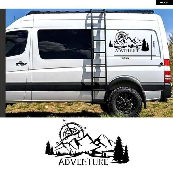 ステッカー 大型アドベンチャービニール ステッカー キャンピングカー モーターホーム デカール マウンテンコンパス 壁 カスタム パーツ アクセサリーHigh-concerned chemical:NoneCategory:Stickers...