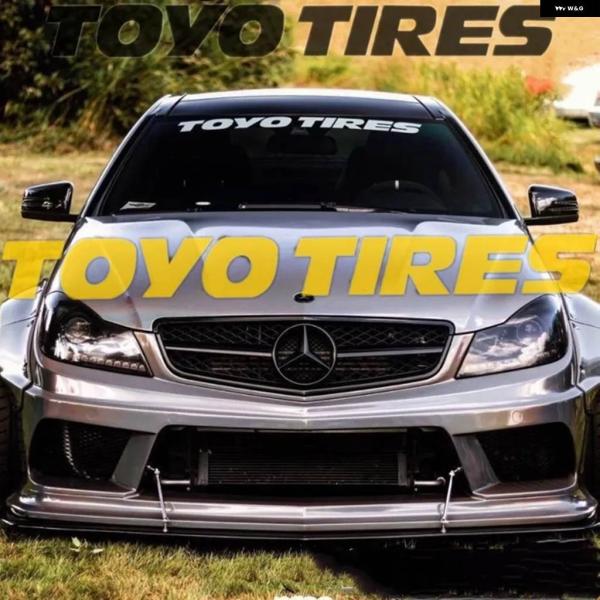 トーヨータイヤ サンシェード ステッカー クール フロントリア フロントガラス ウィンドウ デカール 反射性 防水 ビニール 1枚 カスタム パーツ アクセサリーHigh-concerned chemical:NoneCategory:St...