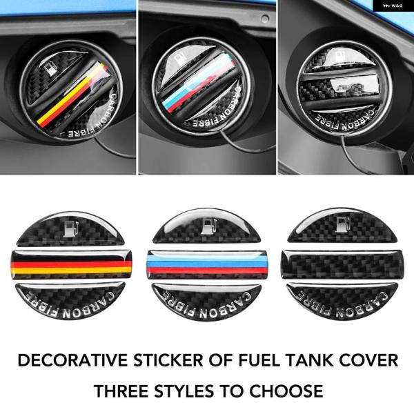 カーボン 燃料 タンクキャップ カバー ステッカー フォルクスワーゲン VW パサート ティグアン T-ROC ゴルフ ジェッタ シャラン シロッコ EOS T-CROSS カスタム パーツ アクセサリーCategory:StickersT...