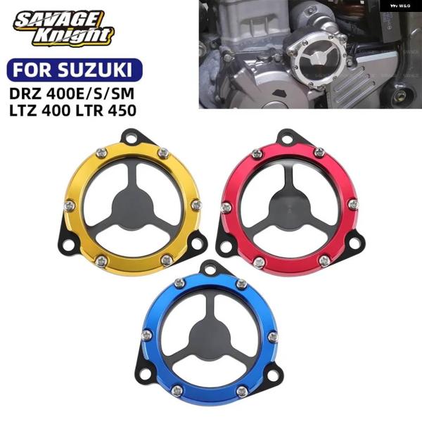 クリア スズキ DRZ 400E 400S 400SM LTZ 400 LTR 450 スターター アイドルギア カバー LTZ400 LTR450 DRZ400 バイク カスタム パーツ アクセサリーHigh-concerned chem...